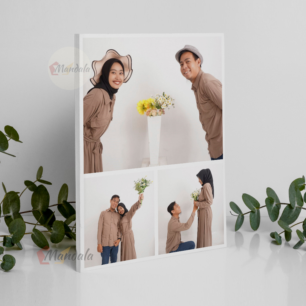 Jual Cetak Foto Ukuran 30x40 cm Dengan Frame Kayu Warna Putih Foto ...