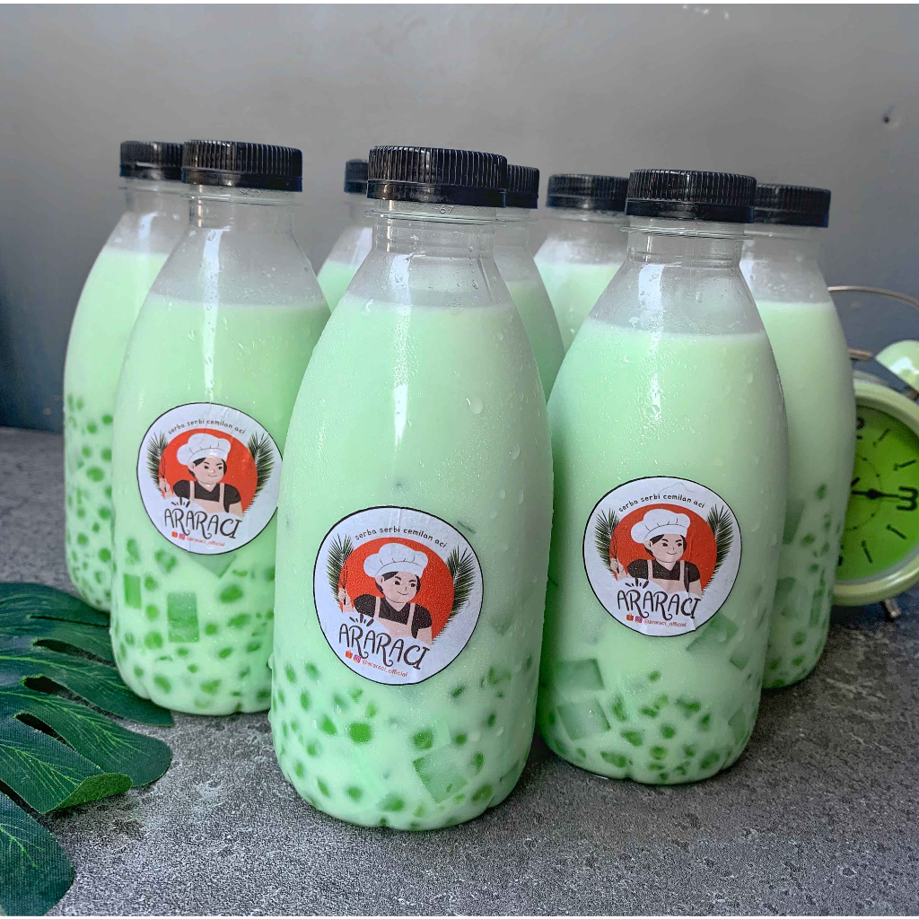 Jual MINUMAN ES SAGO JELLY PANDAN KEMASAN BOTOL 350 ML | Shopee Indonesia