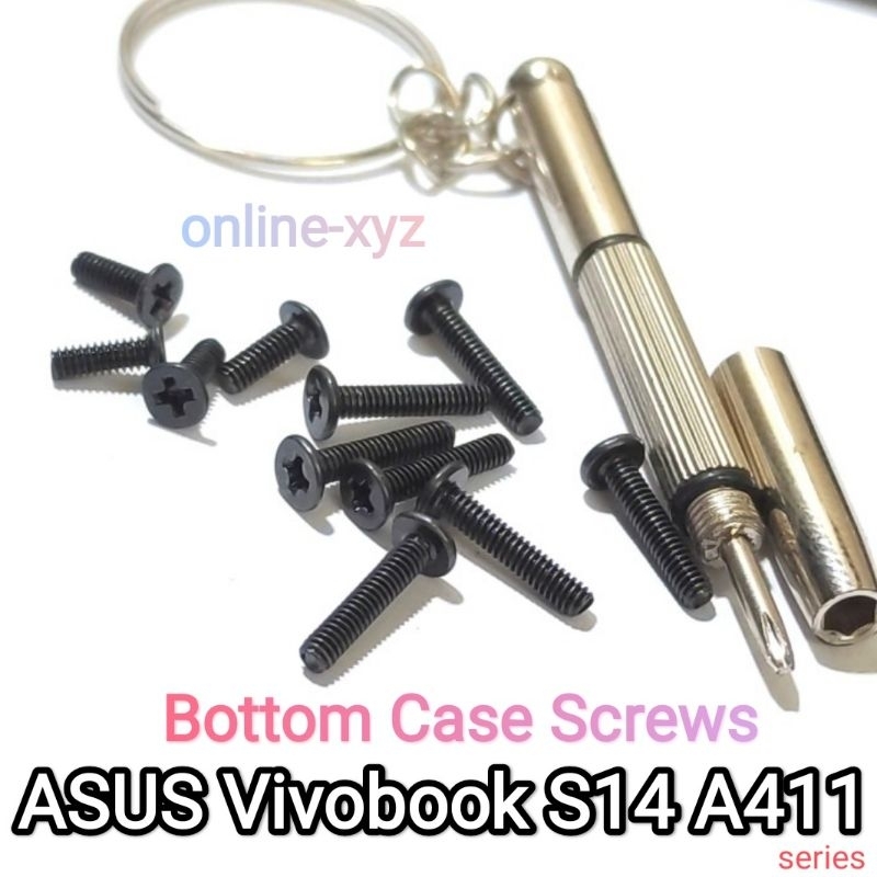 Jual baut mur sekrup skerup casing ASUS A411U A411UA A411QA A411UF A411 ...