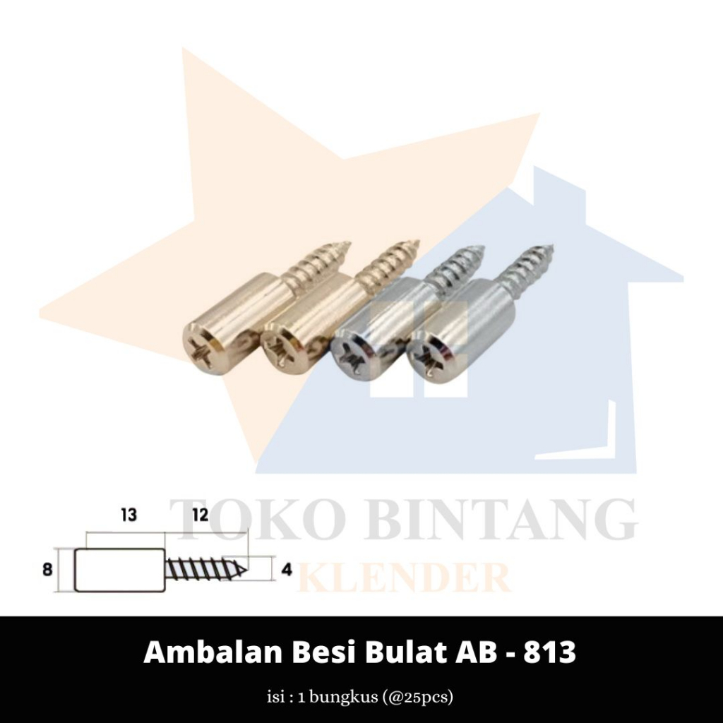 Jual Ambalan Besi Bulat AB-813 (bks @25pcs) | Shopee Indonesia