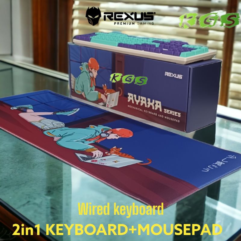 Jual Keyboard Rexus AYAKA Series 2 in 1 mouse+ mousepad FULL SIZE ...