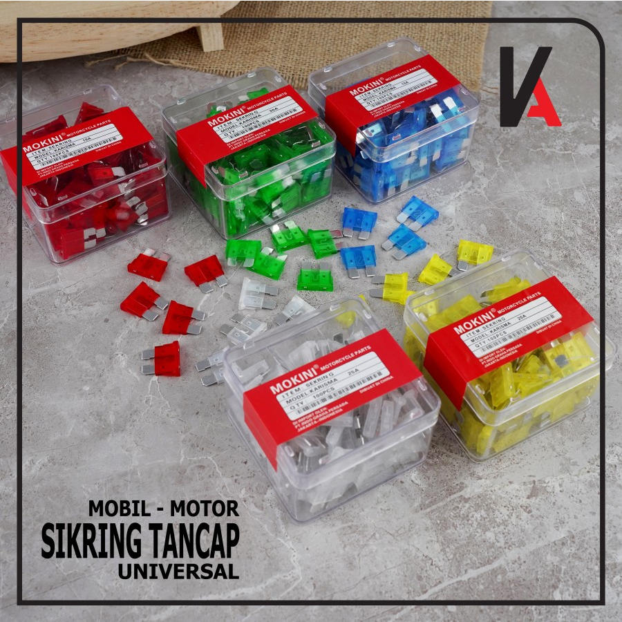 Jual Fuse DX Besar 10A 15A 20A 25A 30A - Sekring Tusuk / Sikring Tancap ...