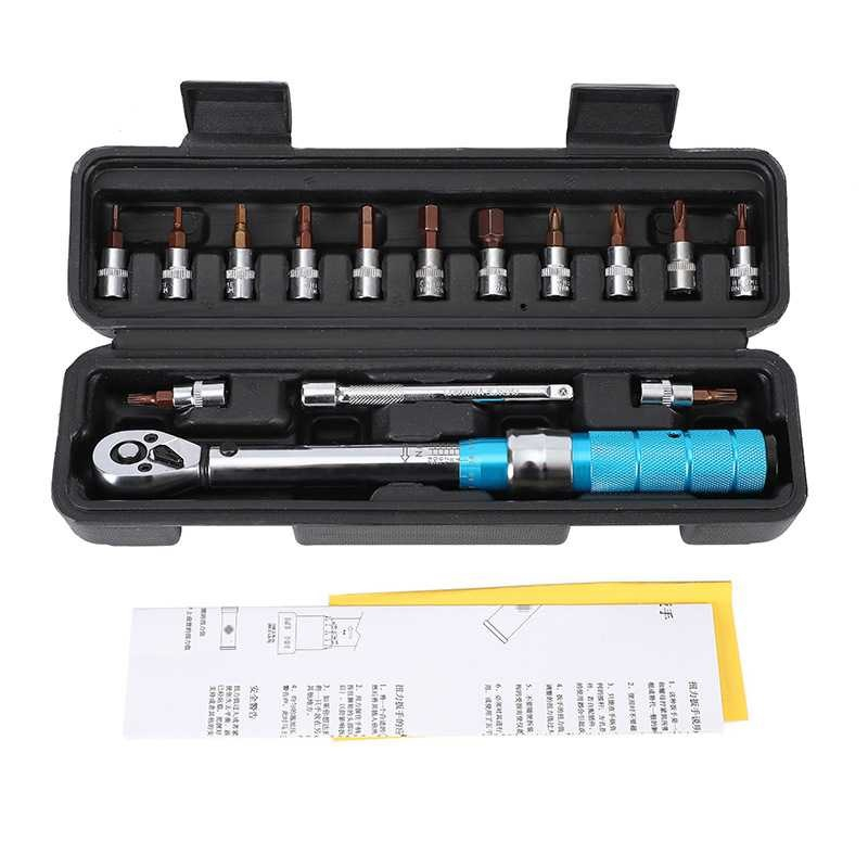 Jual 1/4"2-24N.m Adjustable Torque Wrench Set Kunci Ratchet Torsi ...