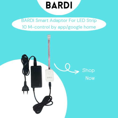 Jual BARDI Smart Adaptor untuk LED strip 4A - 10 Meter | Shopee Indonesia