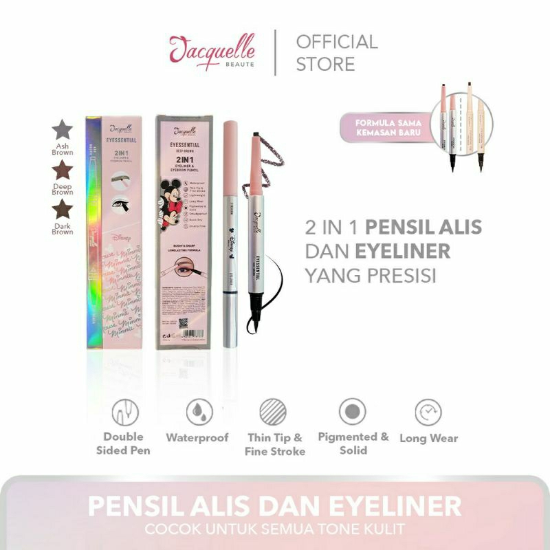Jual Jacquelle 2in1 Eyessential Pen Duo - Disney Mickey & Minnie Edition | Shopee Indonesia