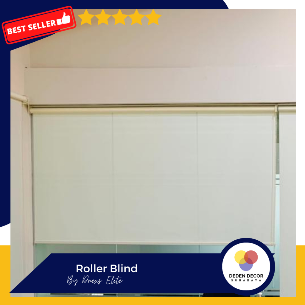 Jual Tirai Roller Blind Blackout / Warna Putih / Tirai Tidak Tembus ...