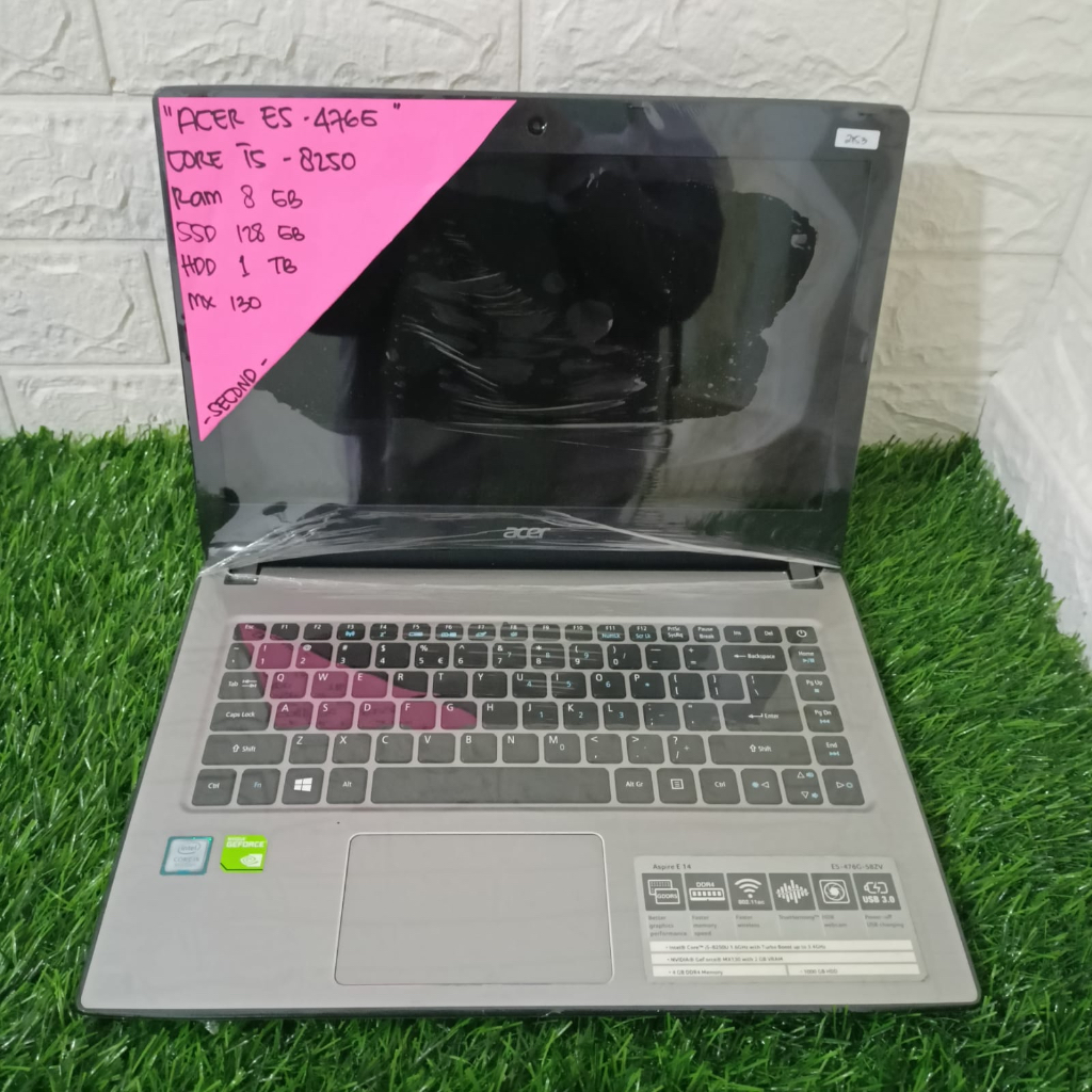 Jual ACER E5-476G CORE I5-8250 RAM 8GB SSD 128GB HDD 1TB MX 130 14" (2153) | Shopee Indonesia