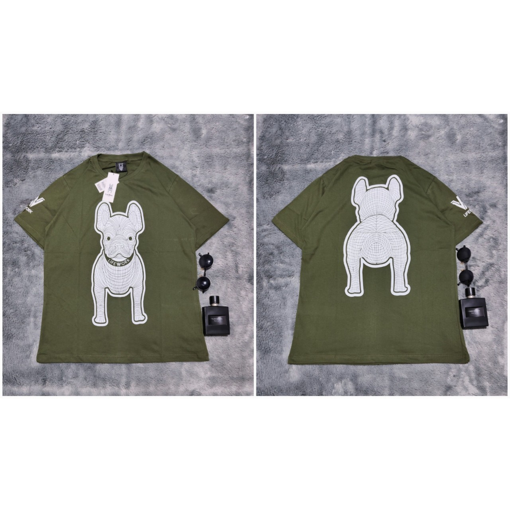 Jual KAOS T SHIRT LIFE WORK TEE PREMIUM FULL TAG | Shopee Indonesia