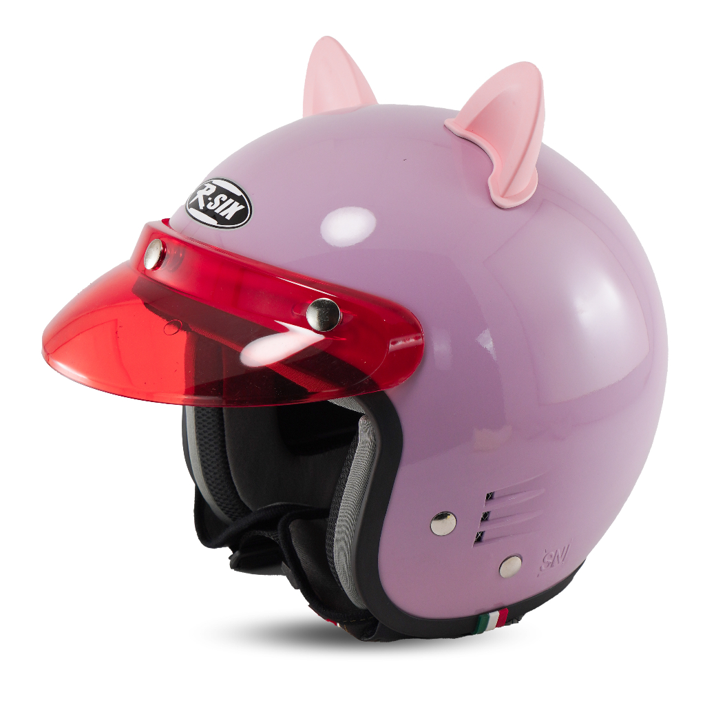 Jual Helm Bogo dewasa Wanita Kuping Kucing Lucu SNI Cat Pink | Shopee ...