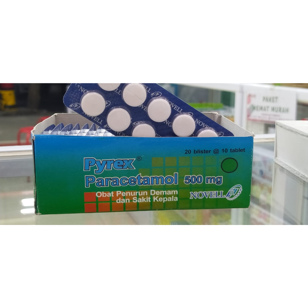 Jual Pyrex 500 MG 10 TABLET / Meredakan nyeri & demam, sakit kepala ...