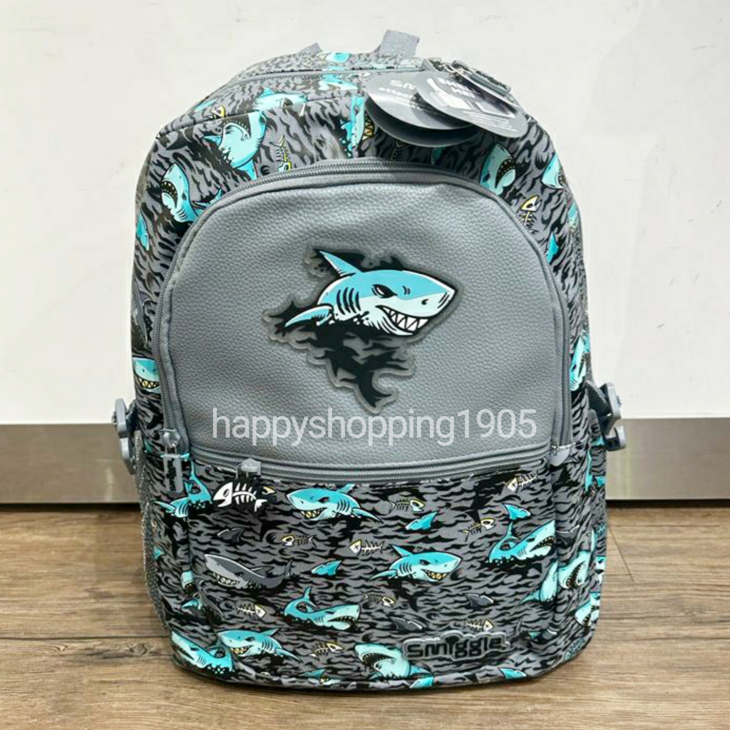 Jual SMIGGLE WILD SIDE CLASSIC BACKPACK SHARK GREY - TAS RANSEL SMIGGLE ...