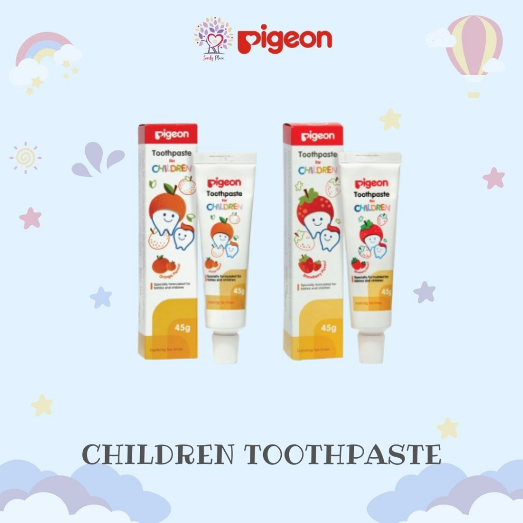 Jual Pigeon Toothpaste Pasta Gigi Anak Strawberry Orange 45 gram ...