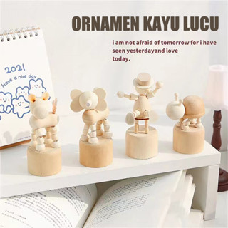 Jual Boneka Kayu Menari Hiasan Meja Dekorasi Kamar Ornamen Lucu Mainan ...