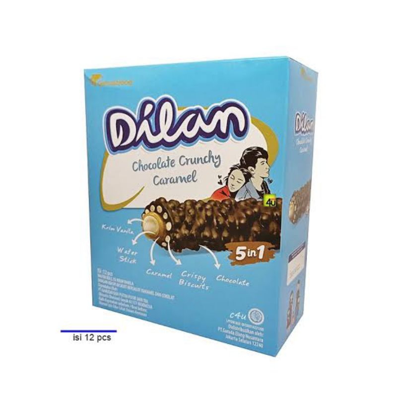Jual Coklat Dilan Choco Crunchy Caramel isi 12 Pcs | Shopee Indonesia