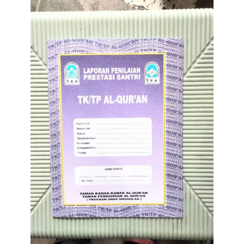 Jual Buku Rapor TKA TPA | Shopee Indonesia