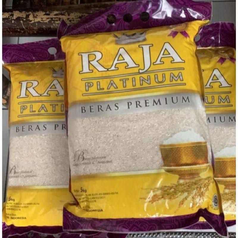 Jual BERAS PREMIUM RAJA PLATINUM 5KG TERLARIS | Shopee Indonesia