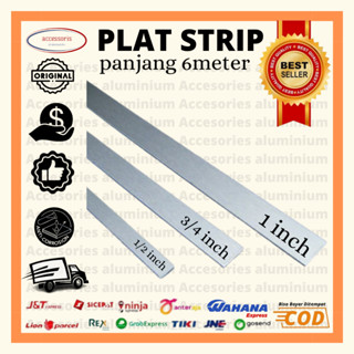 Jual Plat Strip Aluminium Panjang 6m Silver | Shopee Indonesia