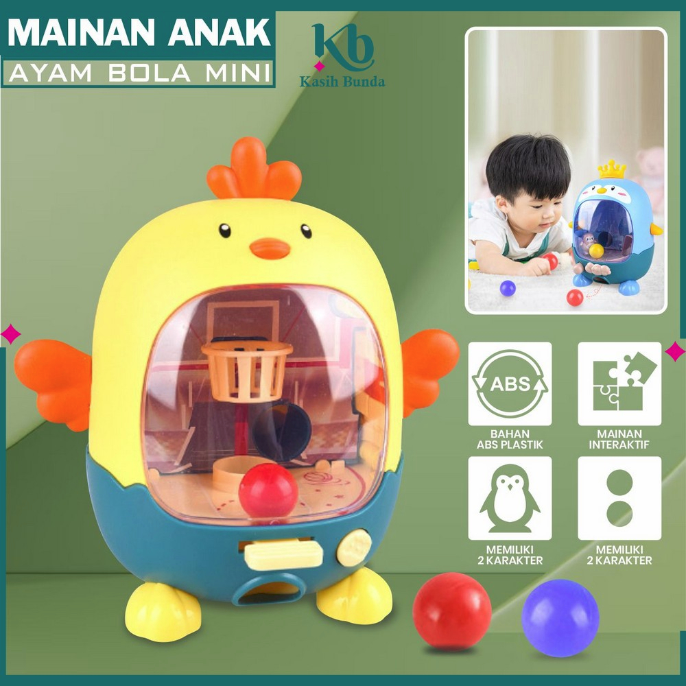 Jual Mainan Mesin Ketapel Bola Basket Karakter Penguin Anak / Mainan ...