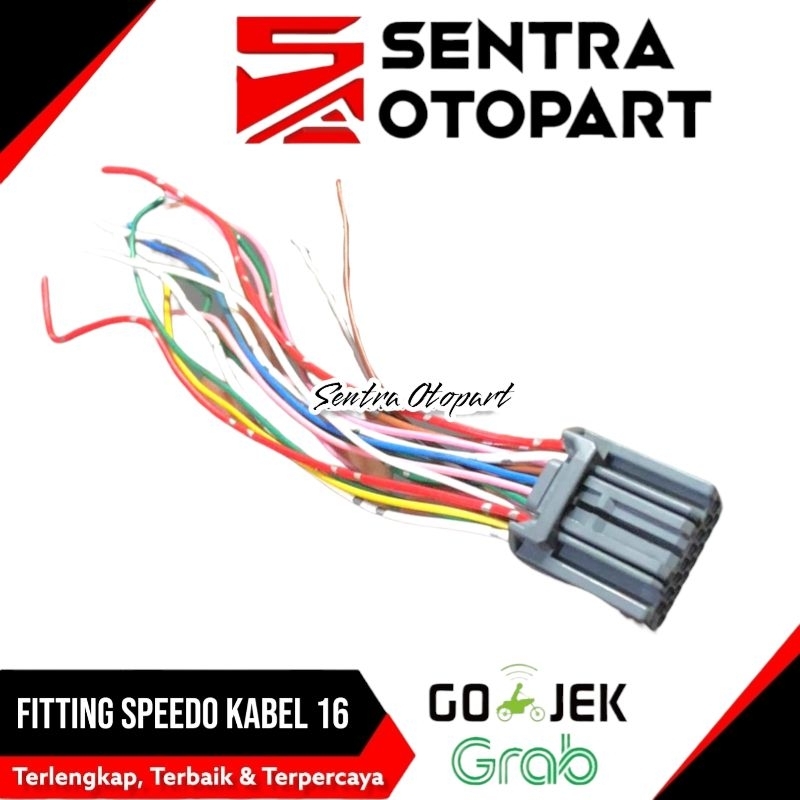 Jual Fitting fiting soket speedo speedometer pin 16 full vixion nva nvl ...