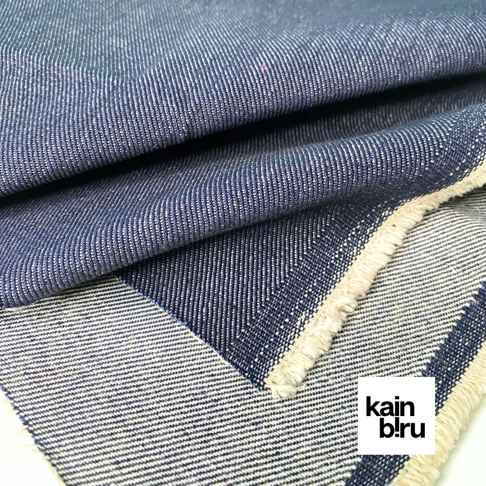 Jual Blue Rock | Kain Denim 13 Oz - Non Stretch - Before Wash | Shopee ...