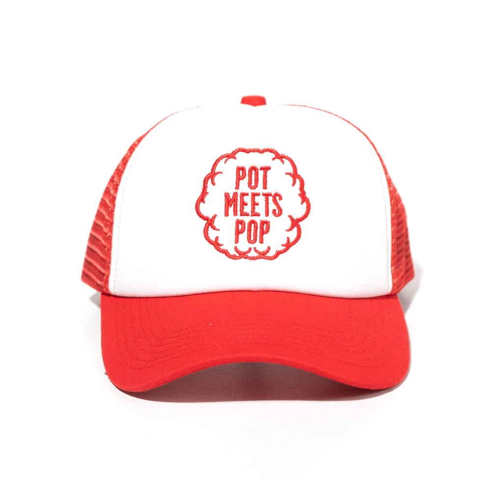 Jual Pot Meets Pop Topi - Smoke Logo Trucker Caps Red - Topi | Shopee ...