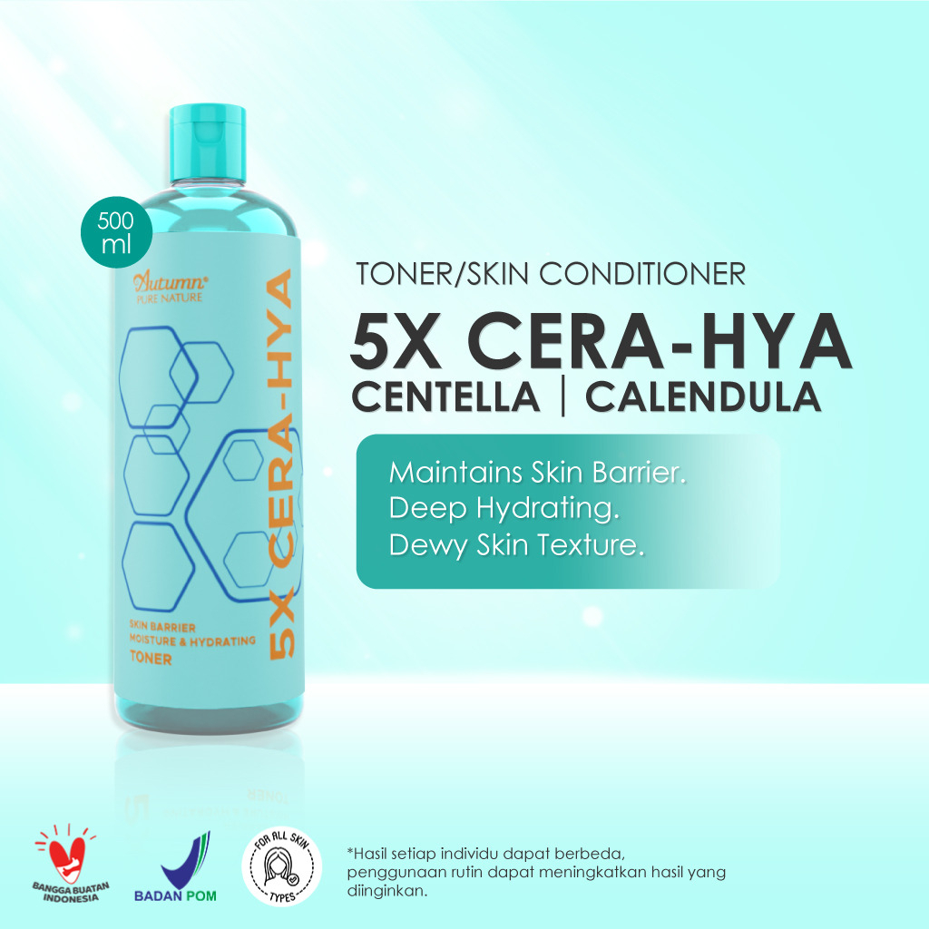 Jual AUTUMN Toner Skin Conditioner with 5X CERA HYA 500ML resmi badan ...