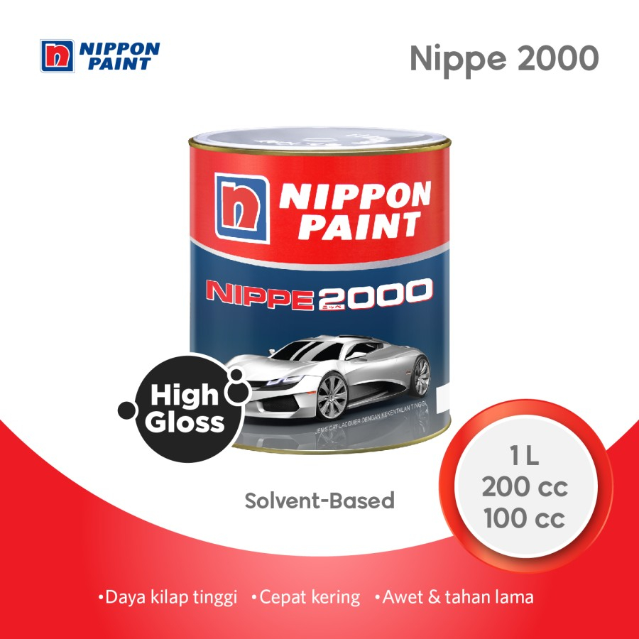 Jual NIPPON PAINT NIPPE 2000 CAT DUCO MOBIL & MOTOR 1 LITER (BISA REQUEST CUSTOM WARNA TINTING ...
