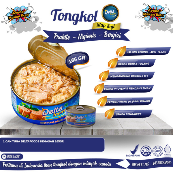 Jual Deltafoods - Ikan Tuna Dengan Minyak Kanola DeltaFoods 165gr ...