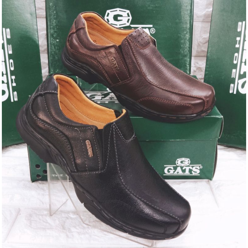 Jual Sepatu kulit kesual peria GATS MP 2601 BLACK ORIGINAL | Shopee ...