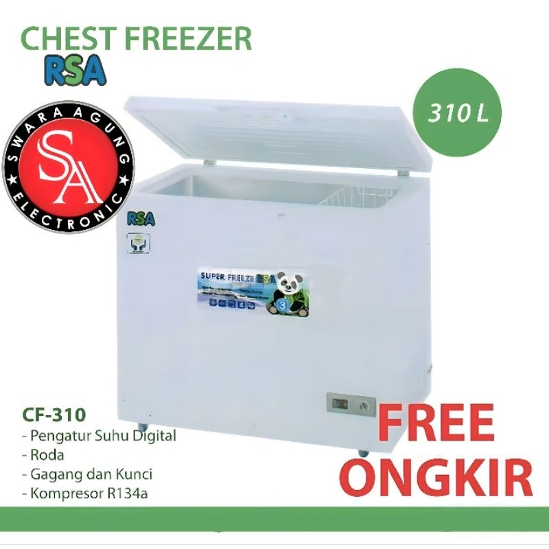 Jual Chest Freezer 310 Liter RSA Type: CF-310 (Khusus Daerah Medan ...