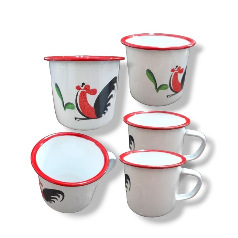 Jual Mug Cangkir Enamel 7 Cm Jadul GELAS MUG ENAMEL AYAM JAGO | Shopee ...