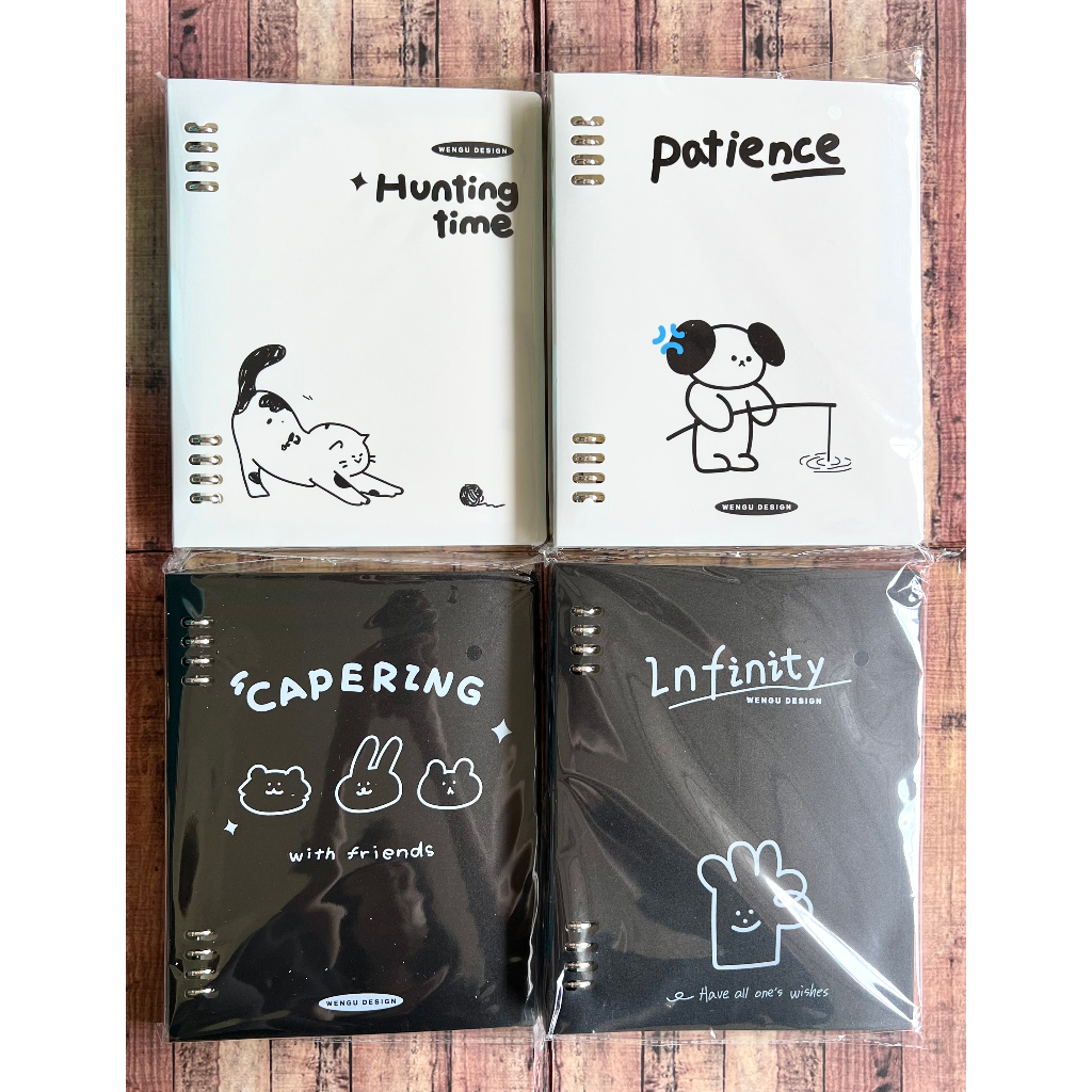 Jual Map Binder Black and White Wengu Design B1035 A5 B5 - Binder Note ...