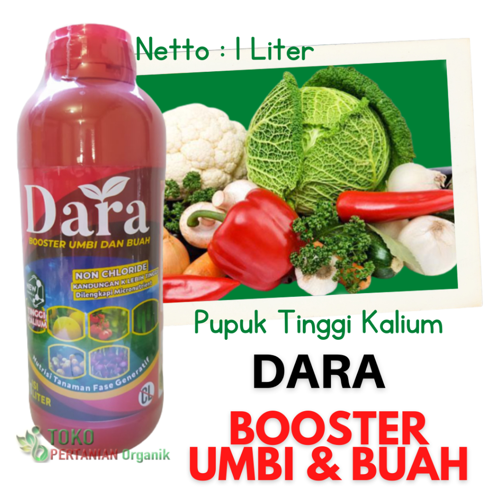 Jual Pupuk Booster Cair 1 Liter DARA anti penyakit tanaman, Booster ...