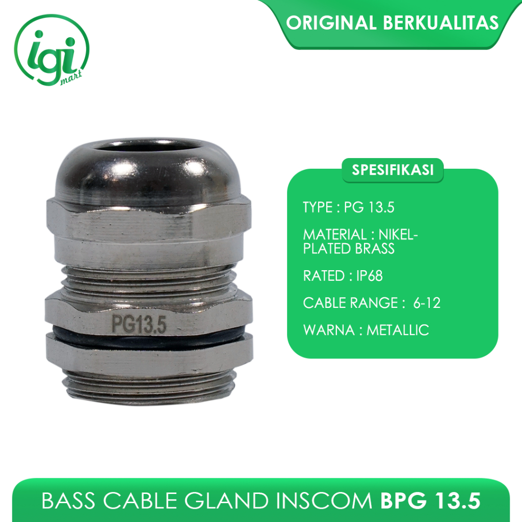 Jual KABEL GLAND BPG 13 BRASS CABLE GLAND BPG 13 INSCOM | Shopee Indonesia