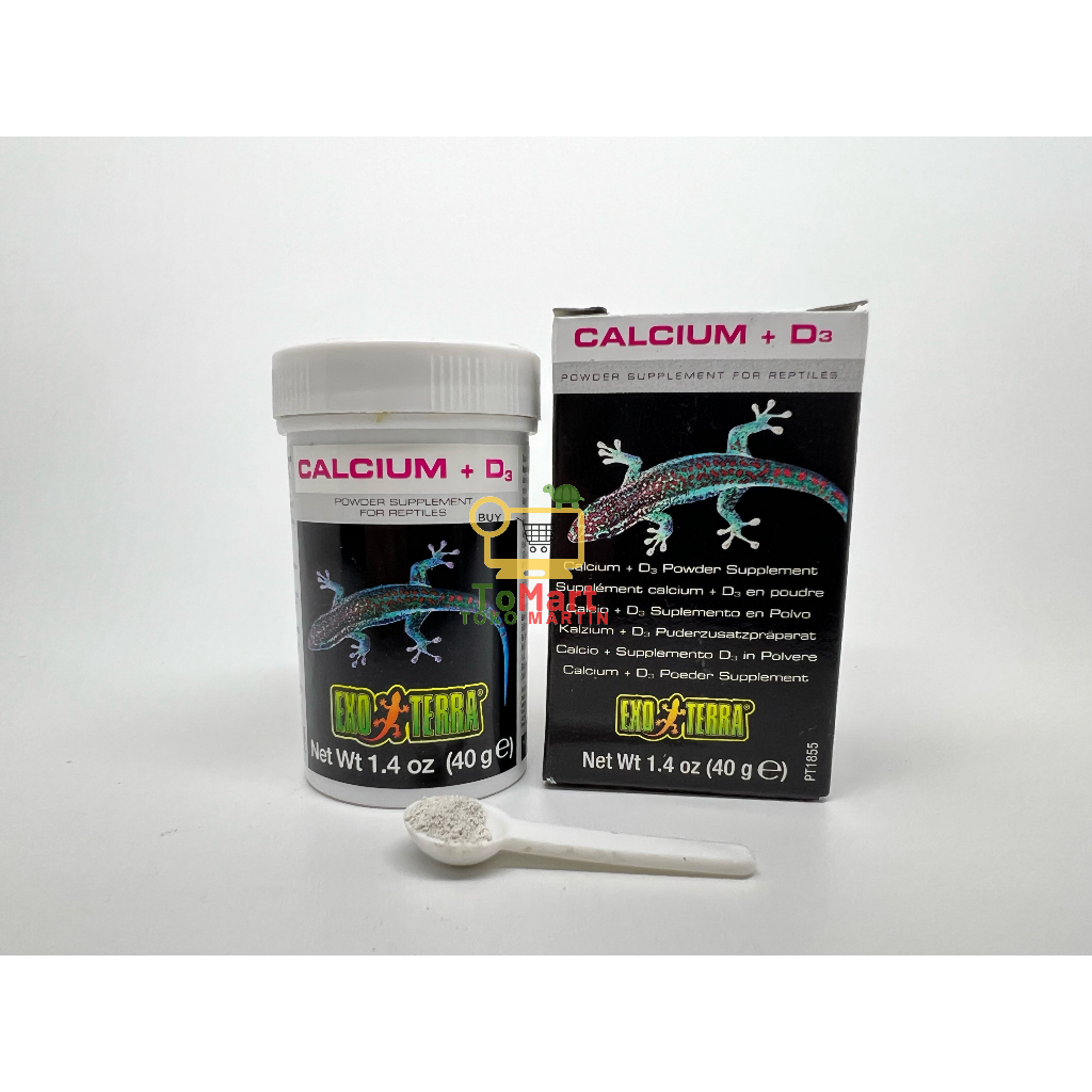 Jual Exoterra Calcium + D3 40 Gram Reptil Torto Kura Kura Sulcata Aldabra Istar Cherry Head Red ...