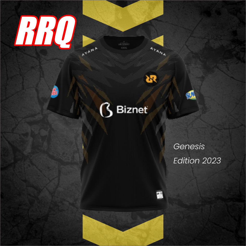 Jual JERSEY RRQ GENESIS EDITION 2023 FREE CUSTOM NAMA | Shopee Indonesia