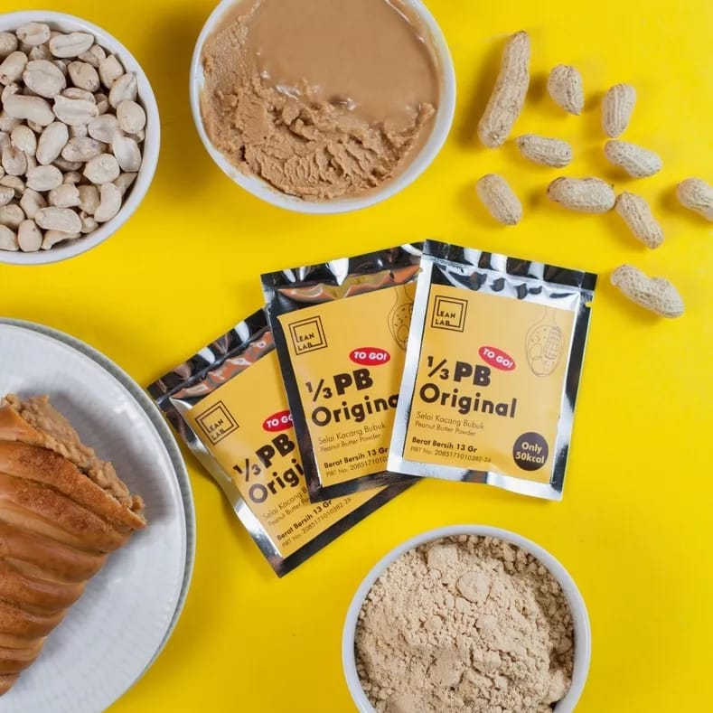 Jual LEAN LAB 1/3 PB SELAI KACANG BUBUK SACHET 13GR | PEANUT BUTTER ...