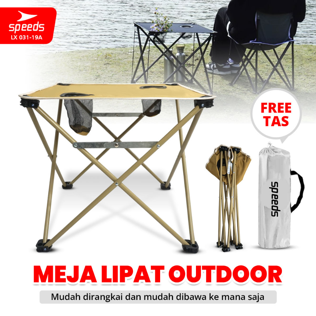 Jual SPEEDS Meja Camping Folding Table Meja Lipat Meja Portable Indoor ...