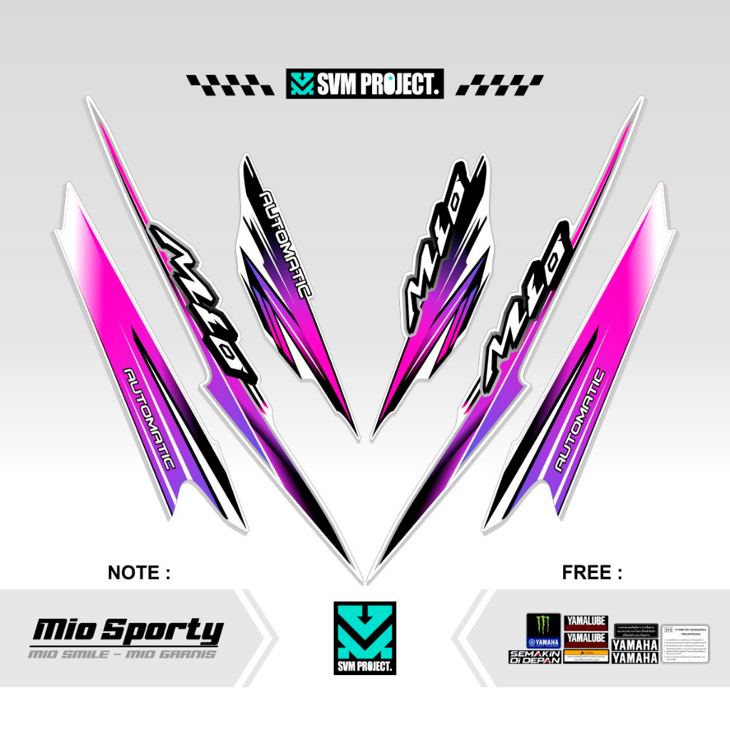 Jual STRIPING MIO SPORTY MOTIF 42 / STICKER MIO SMILE / STIKER URBAN ...