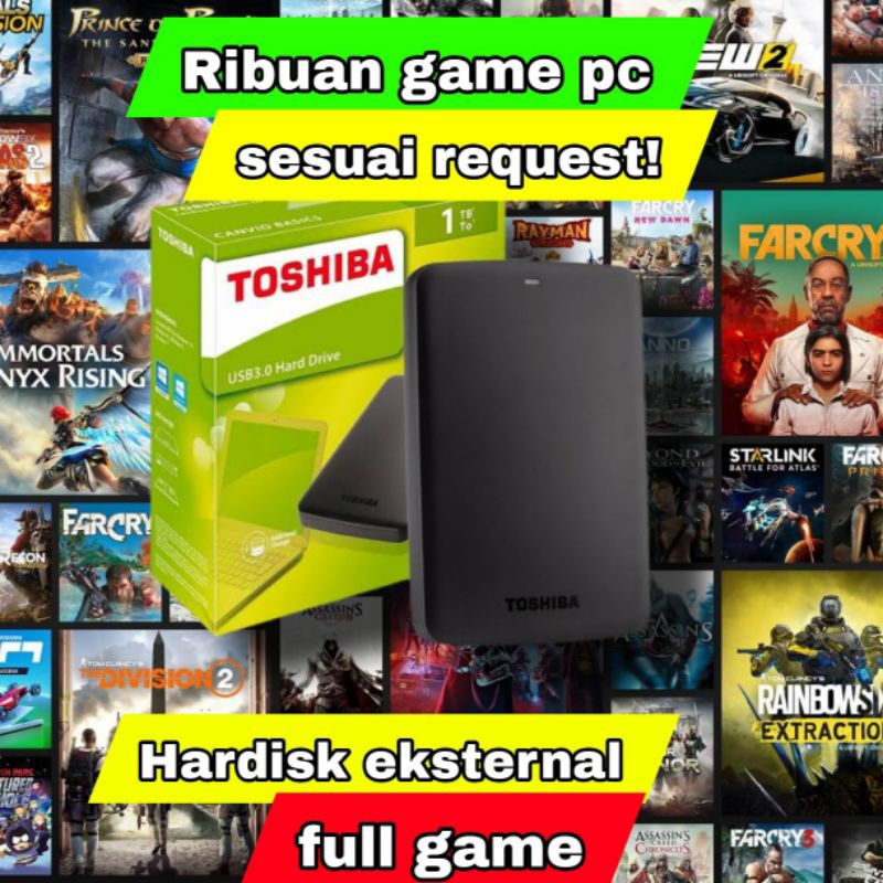 Jual Hardisk eksternal isi GAME 500gb 1 Tb sesuai request | Shopee ...