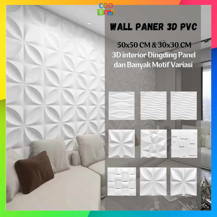 Jual COD - H5430 Wall Panel 3D Dinding PVC / Wall Panel PVC 3D Timbul ...