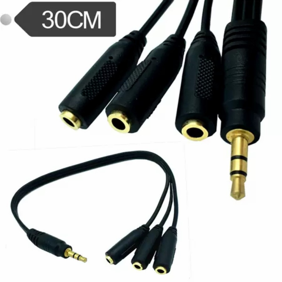 Jual AVPRO AVL172 3-way 3.5mm TRS Splitter Audio Cable f 3 TRS Mic ...