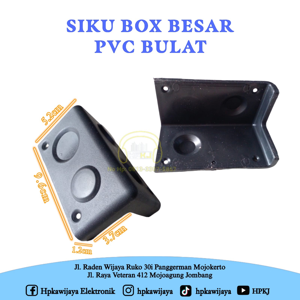 Jual ( 8PCS ) SIKU BOX SPEAKER PVC BULAT 2 Siku salon pvc bulat ...