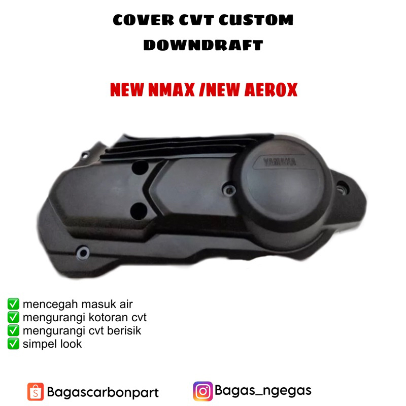 Jual COVER CVT CUSTOM DOWNDRAFT AEROX NMAX LEXi | Shopee Indonesia
