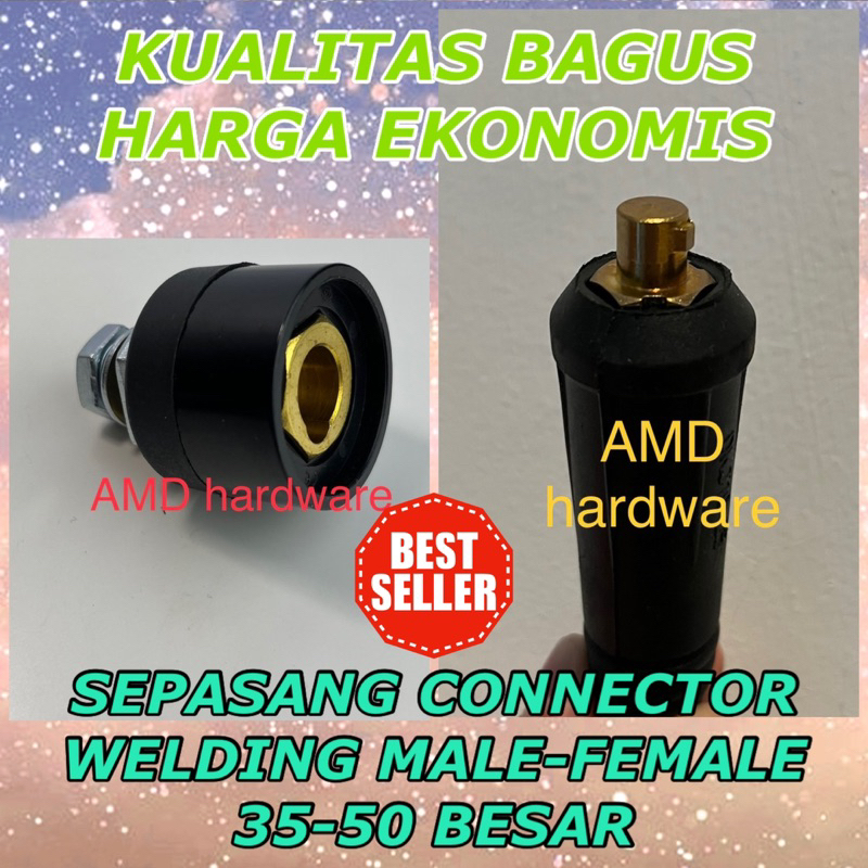 Jual Connector Welding 35-50 Besar Kecil 10-25 Socket Sambungan Kabel ...
