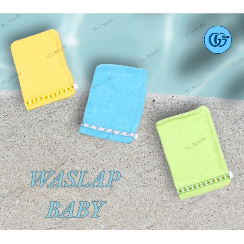 Jual Waslap Bayi Double / Perlengkapan bayi mandi 3 warna ( ISI per ...