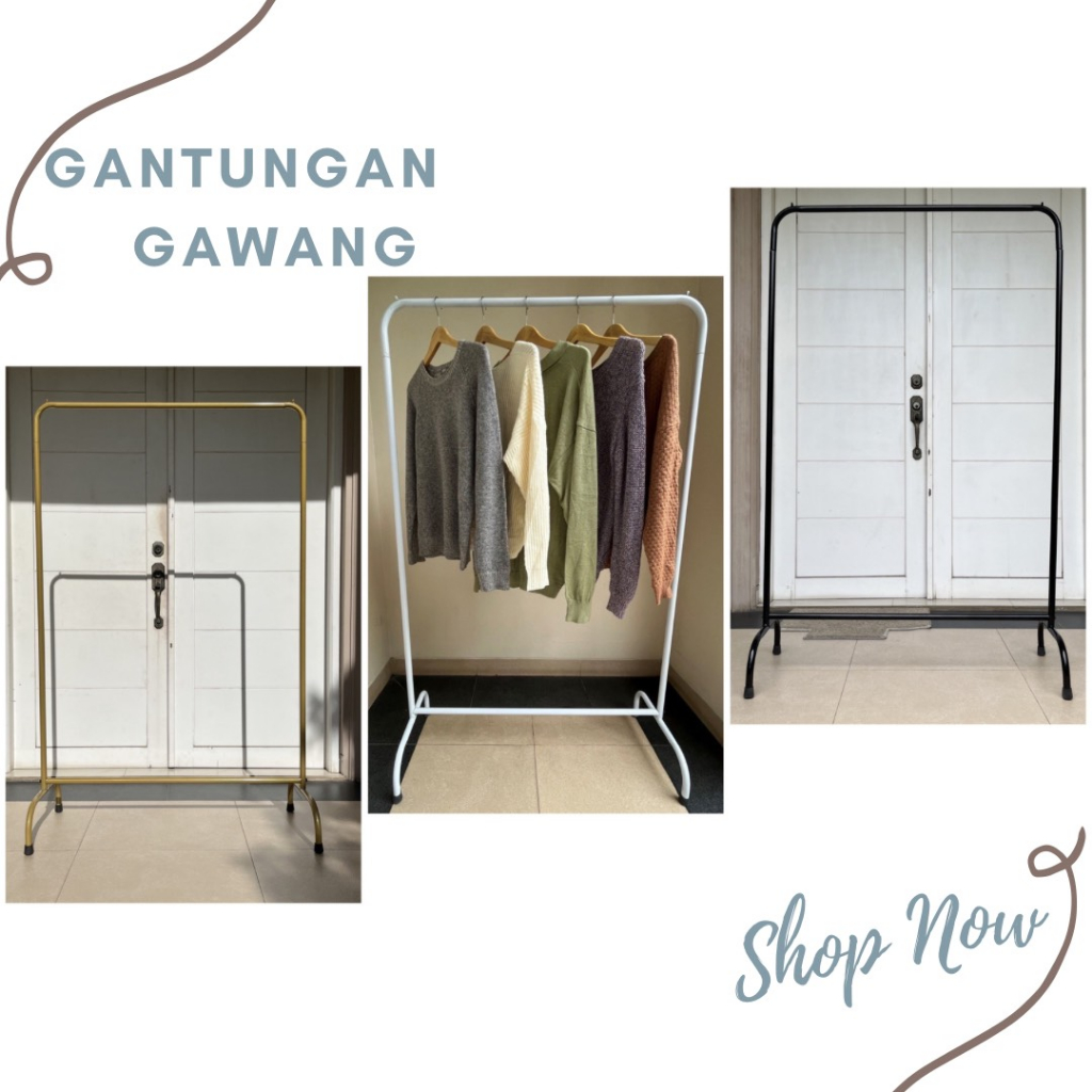 Jual SAF Gantungan Baju Gawang Termurah / Gantungan Besi Minimalist ...