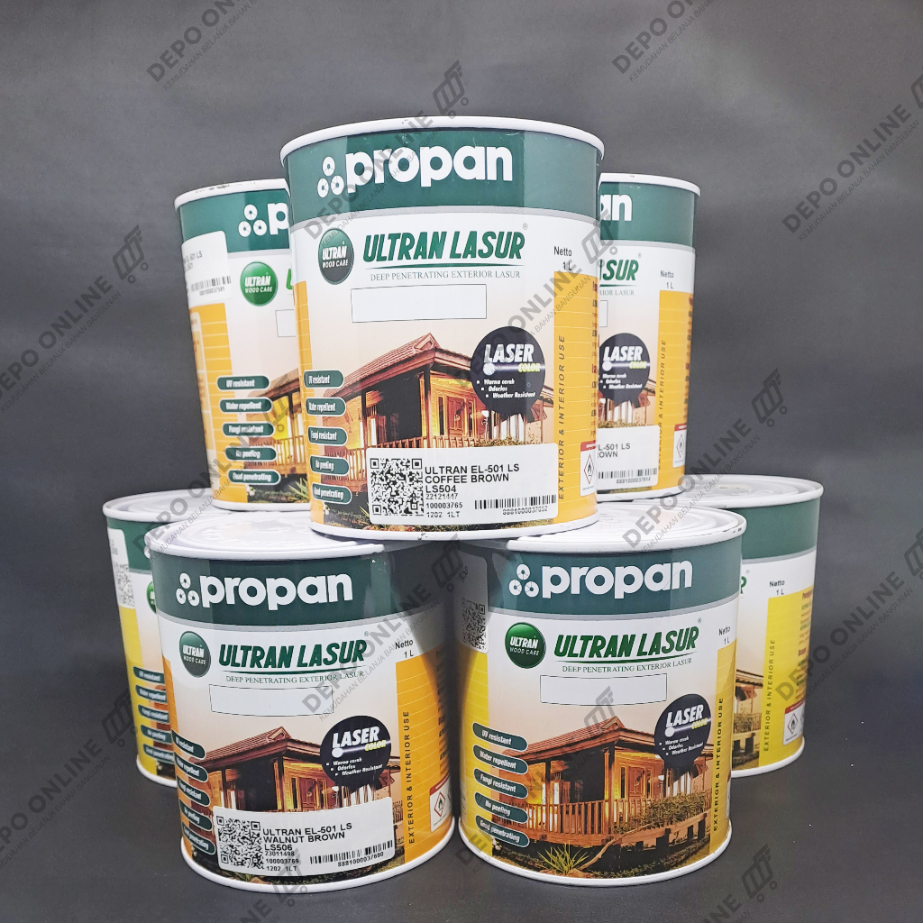 Jual CAT KAYU PROPAN ULTRAN LASUR INTERIOR - EXTERIOR 1 LITER | Shopee ...