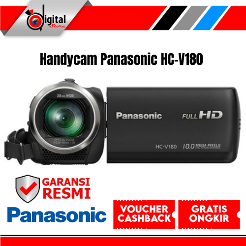 Jual Handycam Panasonic HC-V180 / Panasonic V180 FULL HD Camcorder ...