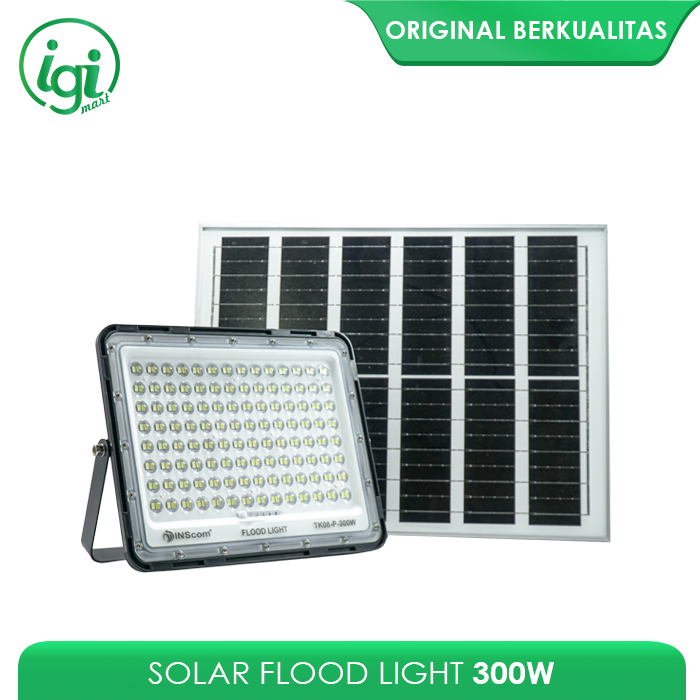 Jual LAMPU SOROT LED 300 WATT PANEL SURYA CELL SOLAR FLOOD LIGHT 300W | Shopee Indonesia